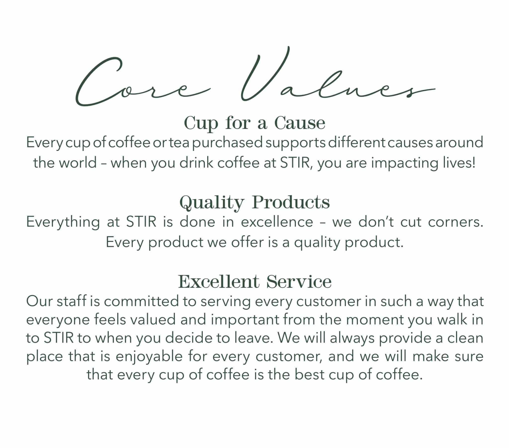 About Us - Stir Coffee Company
